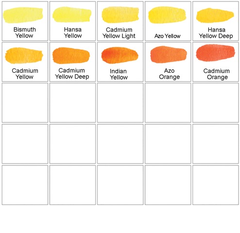 Indian Yellow Watercolor Paint